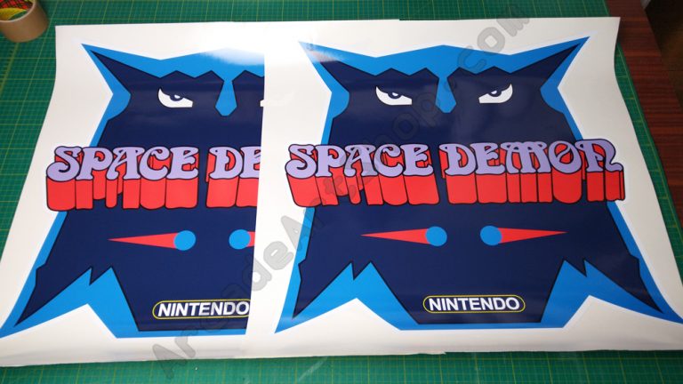 Space Demon Nintendo side art pair – Arcade Art Shop