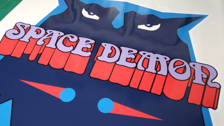 Space Demon Nintendo side art pair – Arcade Art Shop