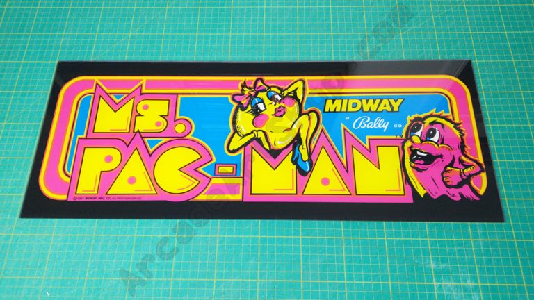 Ms. Pac-Man full size upright marquee miss pacman – Arcade Art Shop