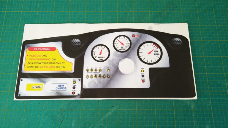Sega Rally upright dash / control panel decal – Arcade Art Shop