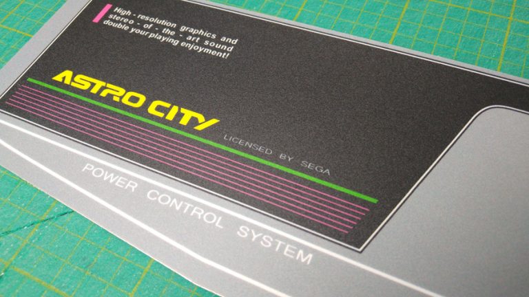 Repro Sega Astro City 1 player control panel with overlay 1L6B – Arcade Art Shop