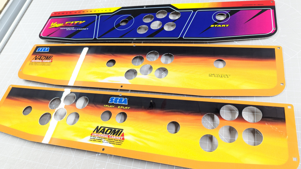 Repro Sega Naomi Universal 1 player control panel with overlay 1L6B ...