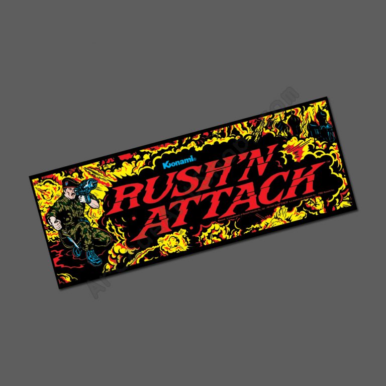 Rush ‘n Attack marquee – Arcade Art Shop