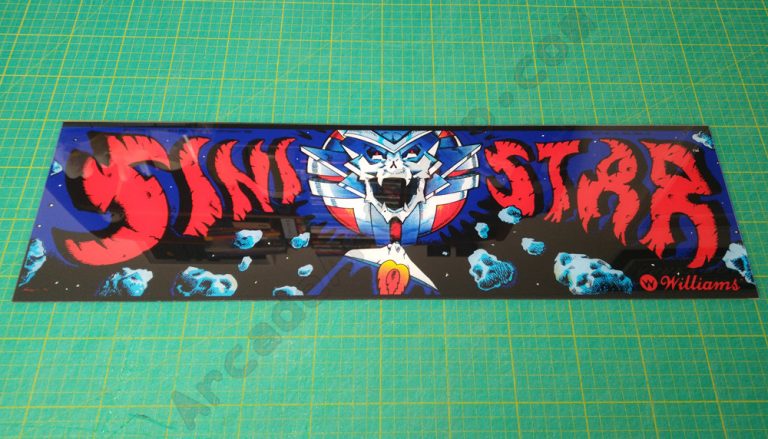 Sinistar Williams perspex / plexi marquee – Arcade Art Shop