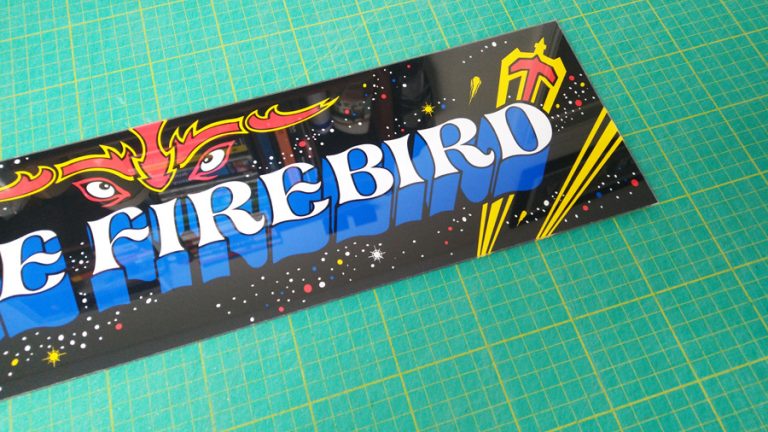 Space Firebird Nintendo perspex / plexi marquee – Arcade Art Shop
