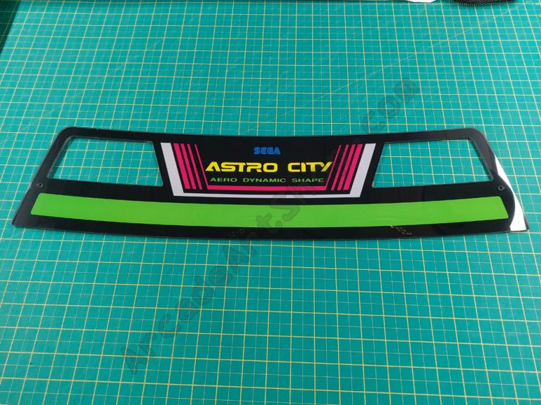 Sega Astro City perspex/plexi marquee – Arcade Art Shop
