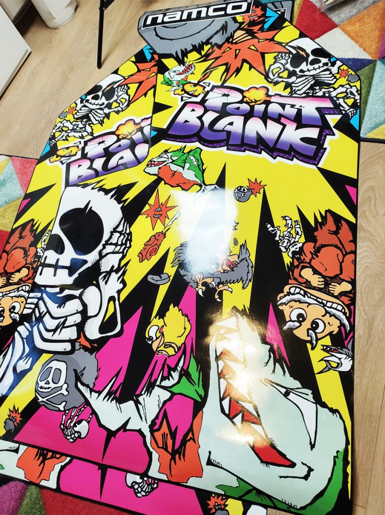Point Blank 1 full cabinet artwork kit PB1 Namco (Sides, front, cpo ...
