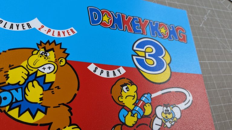 Nintendo Donkey Kong 3 DK3 control panel overlay cpo – Arcade Art Shop