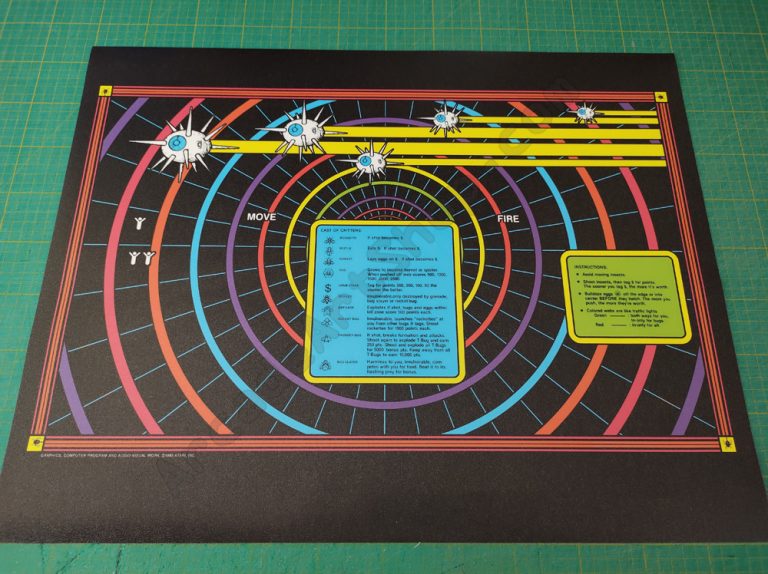 Black Widow Atari control panel overlay cpo – Arcade Art Shop