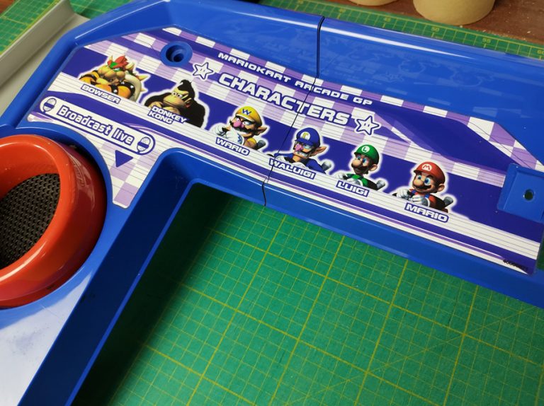 Namco Mario Kart GP Arcade plastic bezel w/art and speakers – Arcade ...