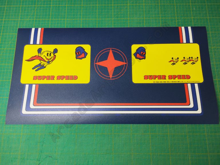 Super Pac-Man control panel overlay cpo pacman – Arcade Art Shop