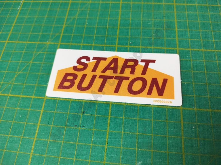 Operation Wolf Start Button decal UK Electrocoin upright & cabaret ...