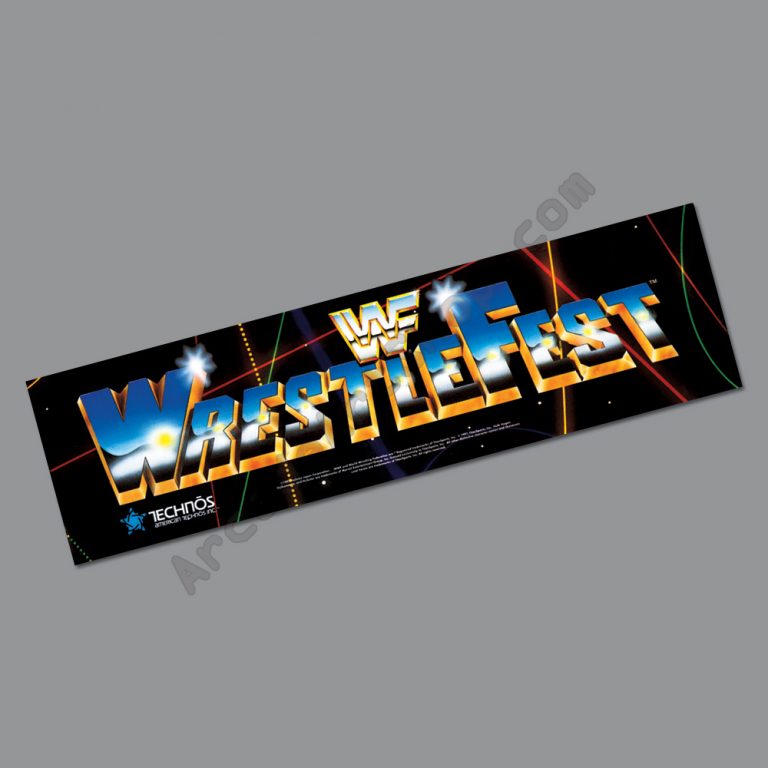 WWF Wrestlefest Perspex/plexiglass marquee – Arcade Art Shop