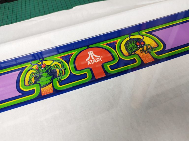 Centipede Cabaret Perspex/plexiglass bezel Atari Ireland – Arcade Art Shop