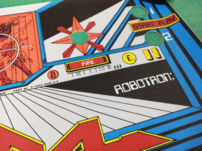 Robotron Williams Control Panel Overlay CPO (USA cabinet) – Arcade Art Shop