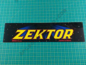 Zektor Sega / Gremlin perspex / flexi marquee – Arcade Art Shop