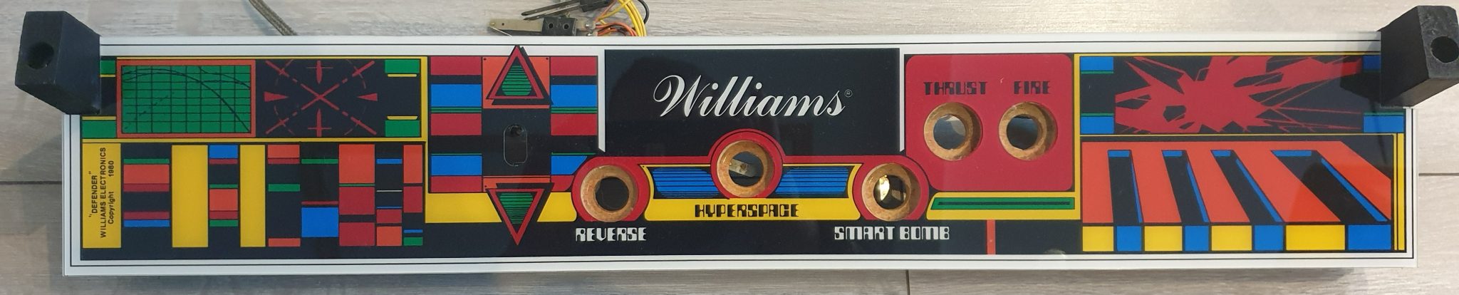 Defender Cocktail plexi/perspex control panel cpo pair Williams ...