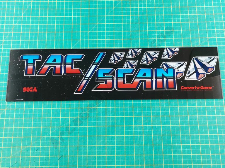 Tac/Scan Sega Gremlin perspex / flexi marquee Tacscan – Arcade Art Shop
