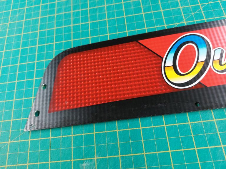 NOS original OutRun Standard cockpit plexi prism marquee – Arcade Art Shop