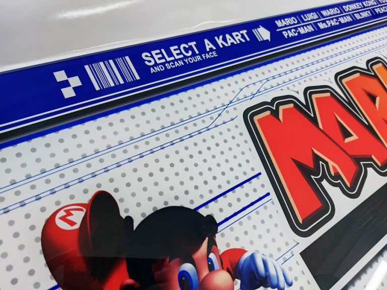 Mario Kart Arcade GP twin perspex marquee – Arcade Art Shop