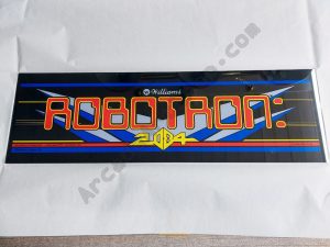 Robotron (USA upright cabinet) perspex/plexi marquee – Arcade Art Shop