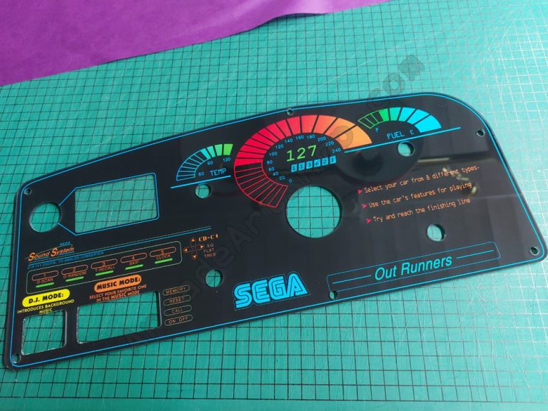 OutRunners dashboard plexi control panel overlay acrylic Out Runners ...
