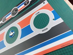 Pole Position control panel decal set Atari Ireland/Euro cabinet ...