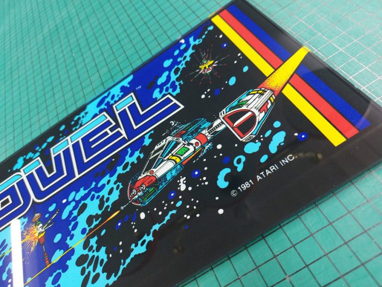 Space Duel Atari acrylic / flexi marquee – Arcade Art Shop