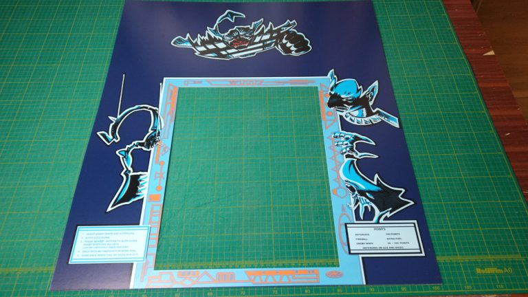 Astro Blaster Sega card bezel – Arcade Art Shop