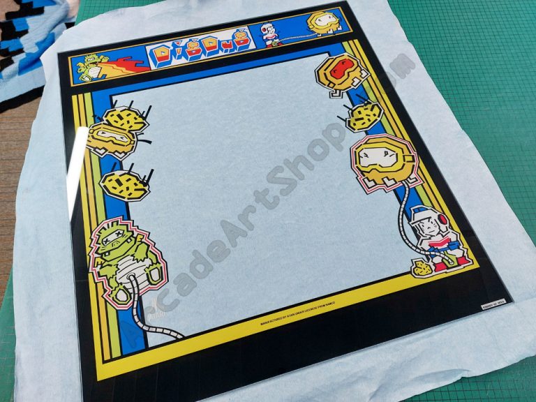 Dig Dug plexi/perspex bezel Atari Ireland (Euro/Irish upright cabinet ...