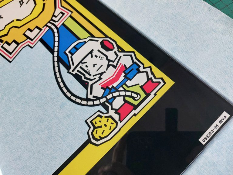 Dig Dug plexi/perspex bezel Atari Ireland (Euro/Irish upright cabinet ...