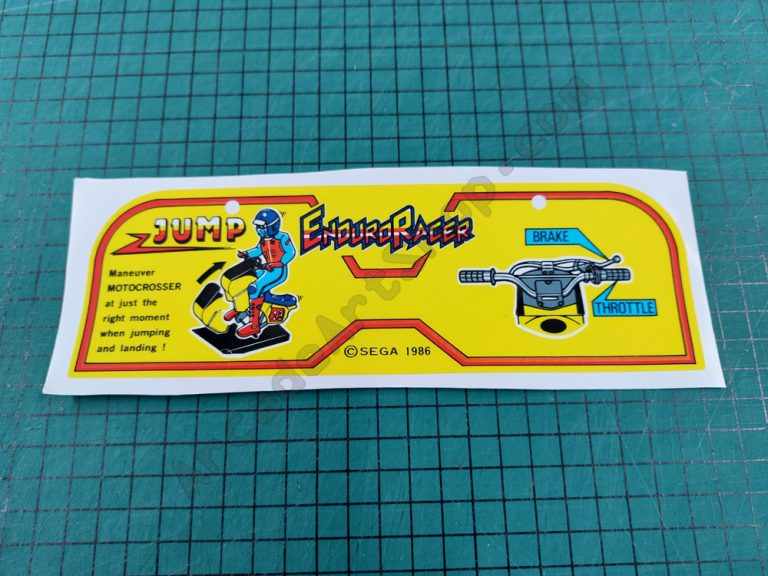 Enduro Racer Deluxe DLX Handlebar instructions sticker (English ...