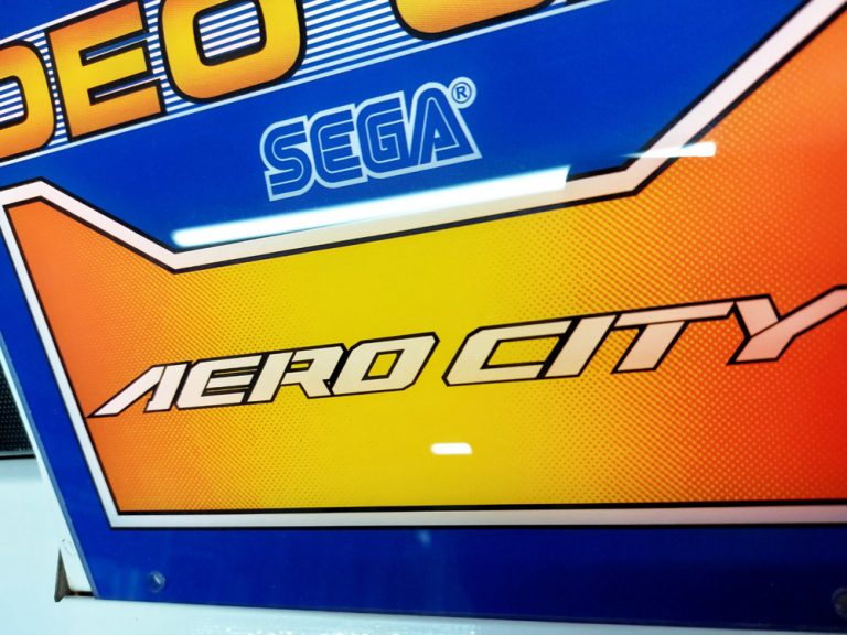 Sega Aero City perspex/plexi marquee billboard – Arcade Art Shop
