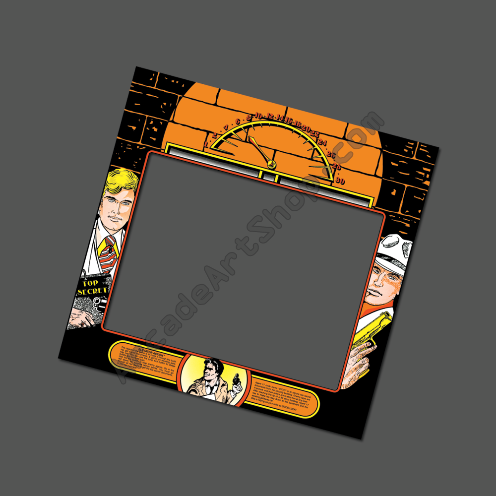 Elevator Action Taito bezel card / plexi – Arcade Art Shop