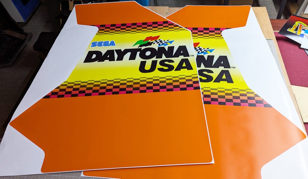 Daytona USA upright side art set – Arcade Art Shop
