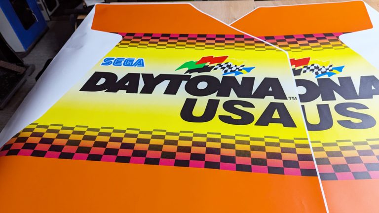 Daytona USA upright side art set – Arcade Art Shop