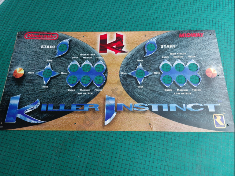 Killer Instinct NOS control panel overlay CPO – Arcade Art Shop