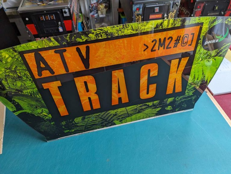 ATV Track perspex / plexi original marquee Gaelco – Arcade Art Shop