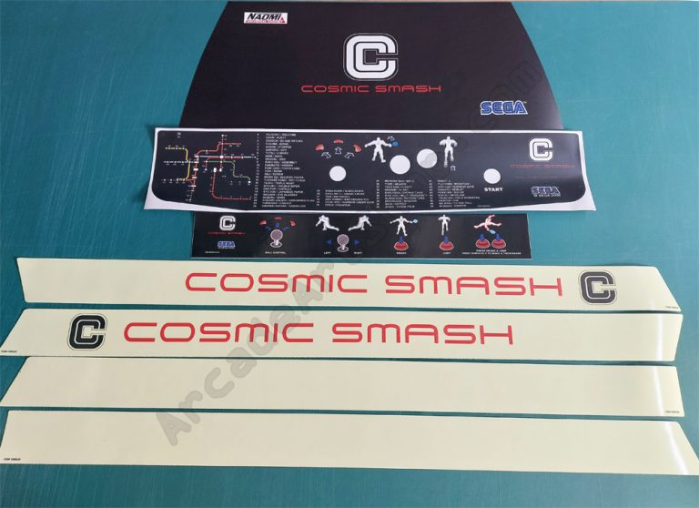 Cosmic Smash artwork kit Sega Naomi (side art, cpo, instructions ...