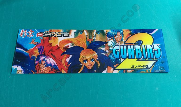 Gunbird 2 marquee – Arcade Art Shop