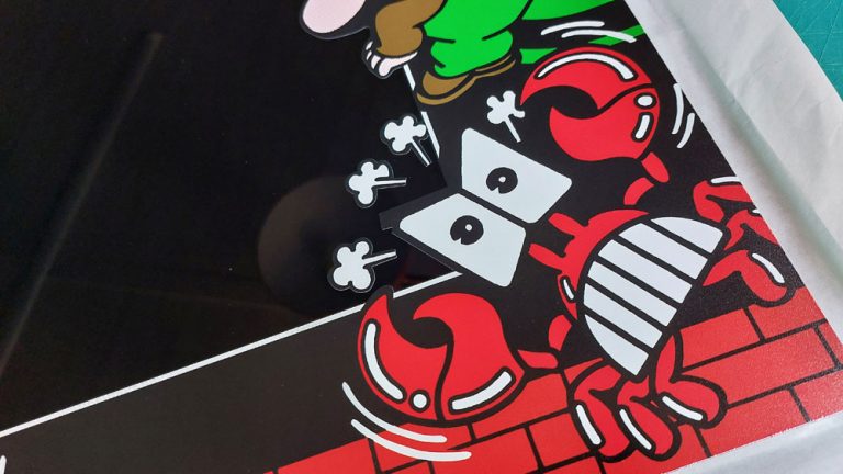 Mario Bros. widebody plexi bezel – Arcade Art Shop