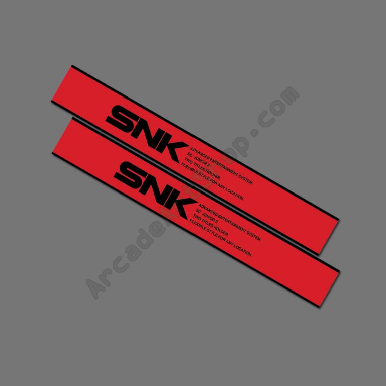 SNK Neo SC14 Candy Cabinet red strip side art pair MVS – Arcade Art Shop