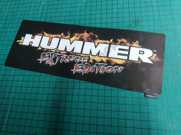 HUMMER base rear logo decal NOS original Sega HMM-0014 – Arcade Art Shop