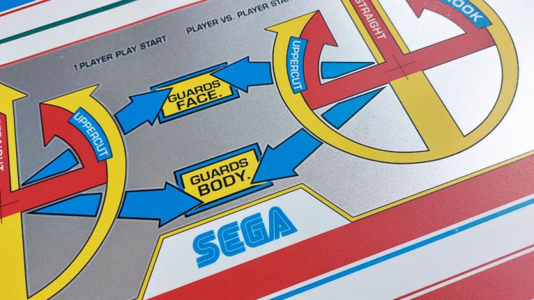 Sega Title Fight cpo set control panel overlay – Arcade Art Shop