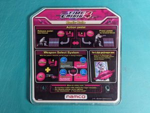 Time Crisis 4 original acrylic instruction panel Namco – Arcade Art Shop