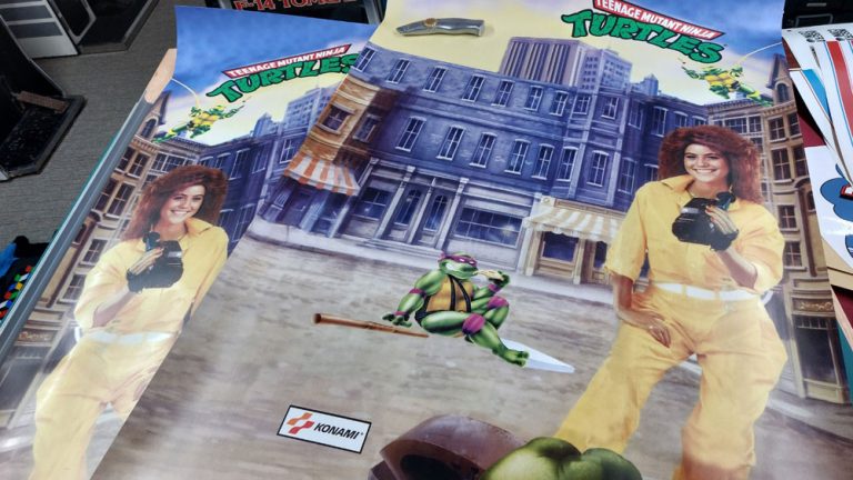 Turtles side art pair (USA dedicated cabinet) Konami TMNT ninja turtles ...