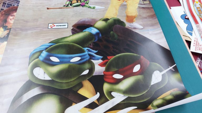Turtles side art pair (USA dedicated cabinet) Konami TMNT ninja turtles ...