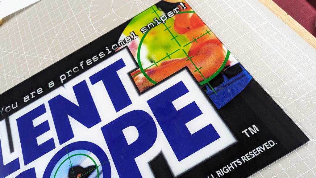 Silent Scope marquee Konami – Arcade Art Shop