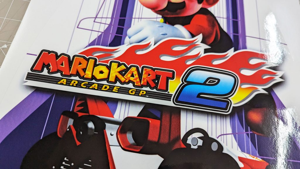 Mario Kart Arcade GP 2 seat back sticker – Arcade Art Shop