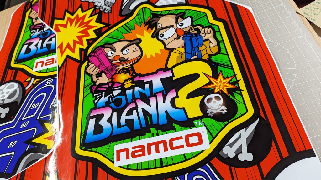 Point Blank 2 full cabinet artwork kit PB2 Namco (Sides, front, cpo ...